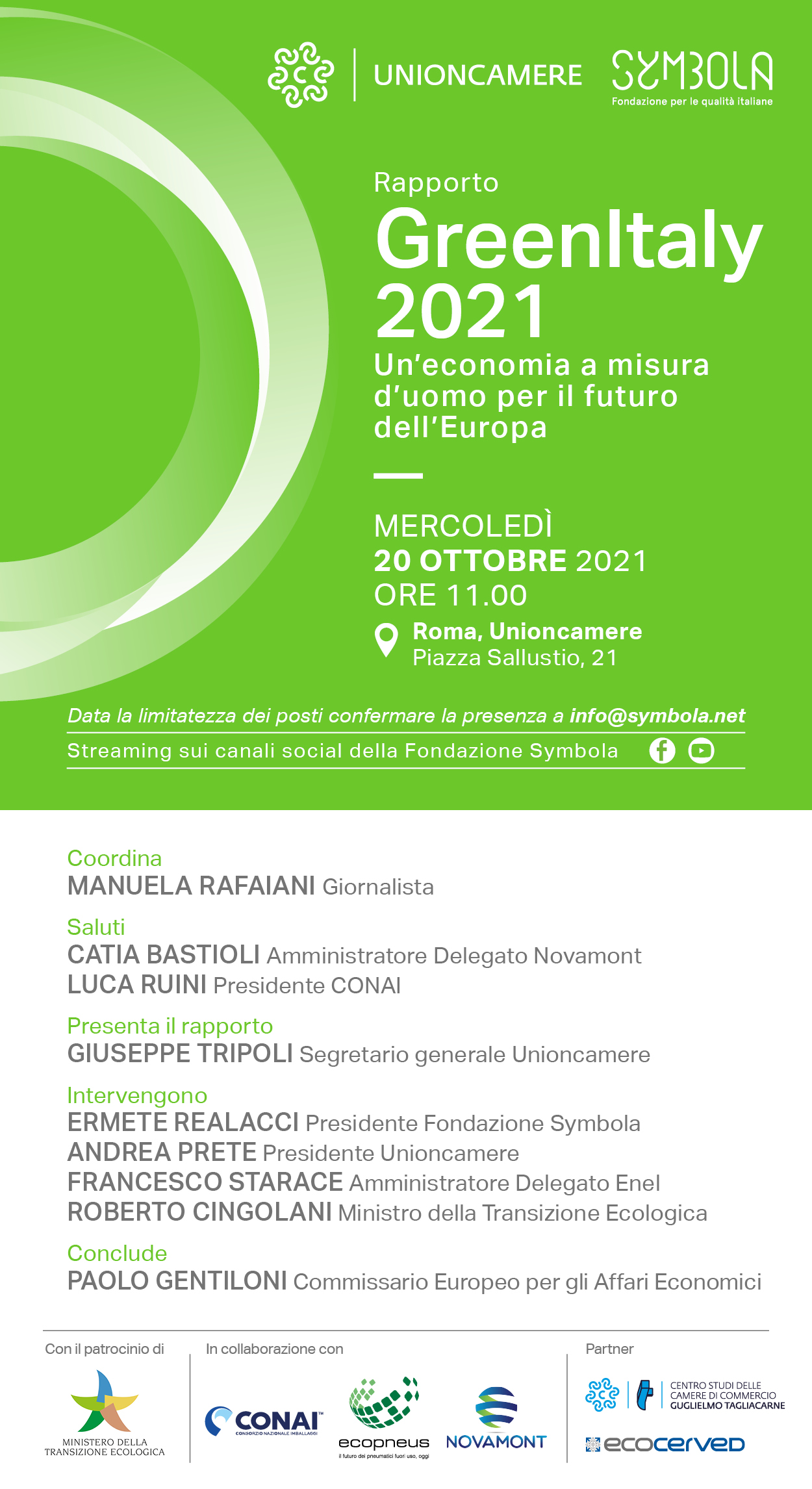 Presentazione “GreenItaly 2021” – Symbola